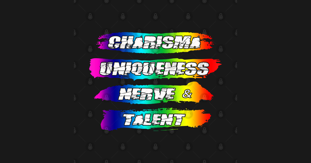 Charisma Uniqueness Nerve & Talent Rainbow Pride - Charisma Uniqueness ...