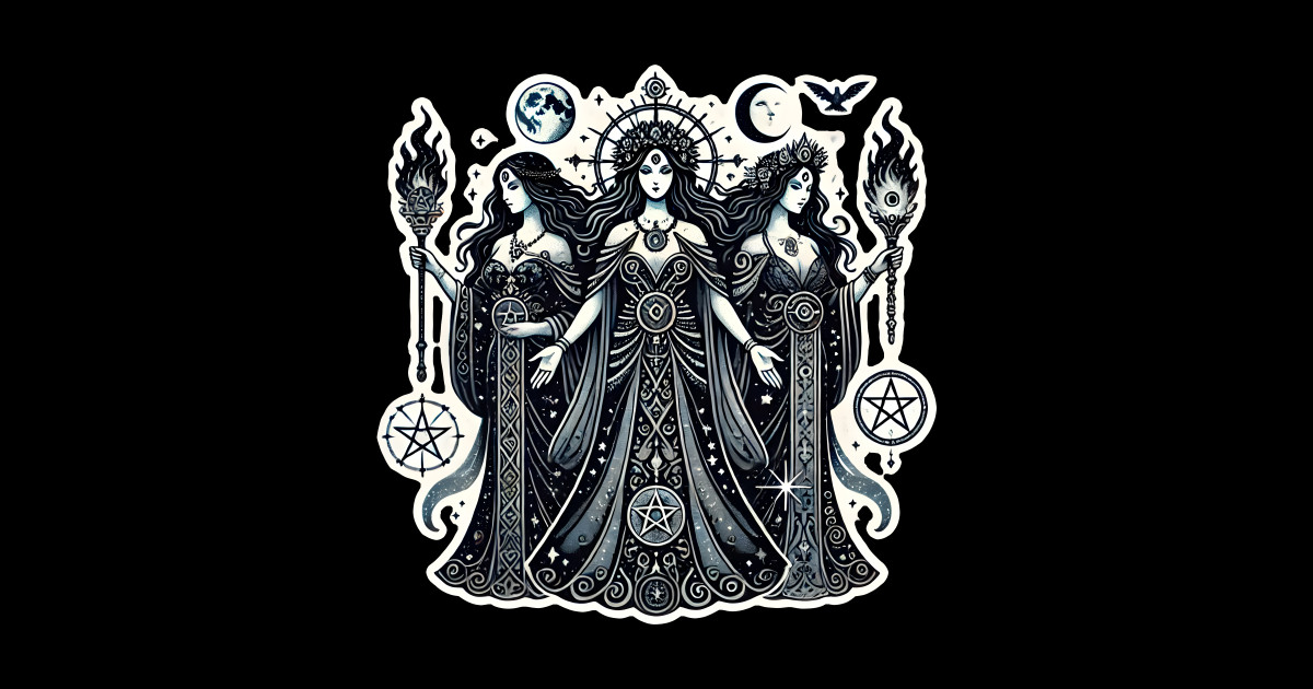Hecate Greek Mythology Goddess | Mystical Occult Witchcraft Design ...