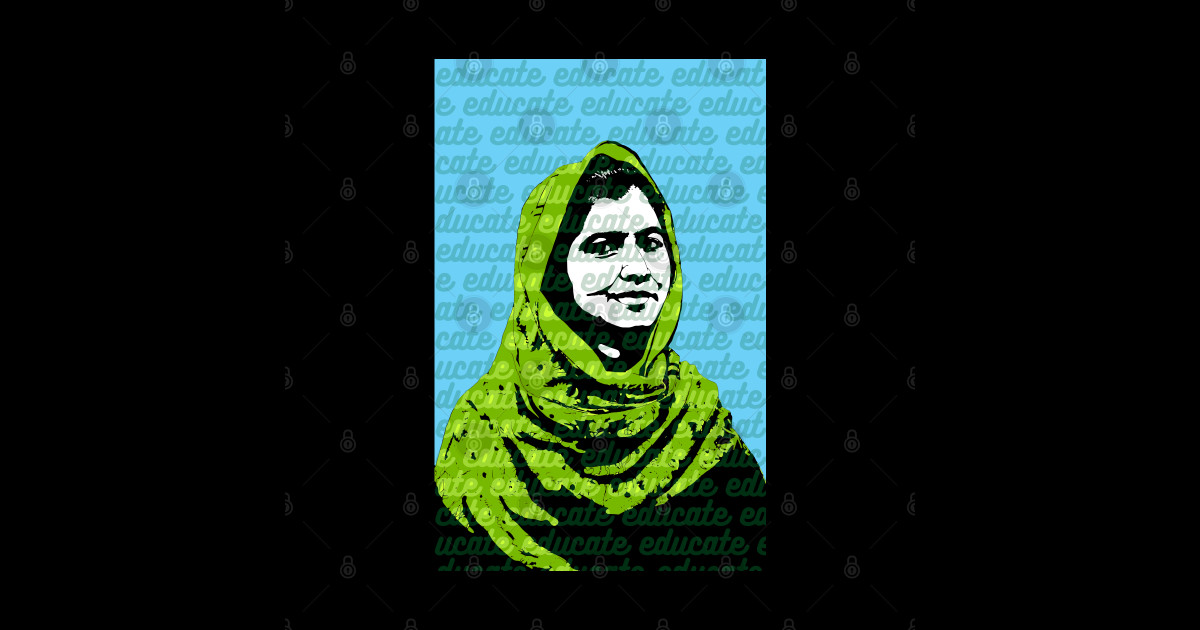 Malala Yousafzai - Womens Rights - Sticker | TeePublic