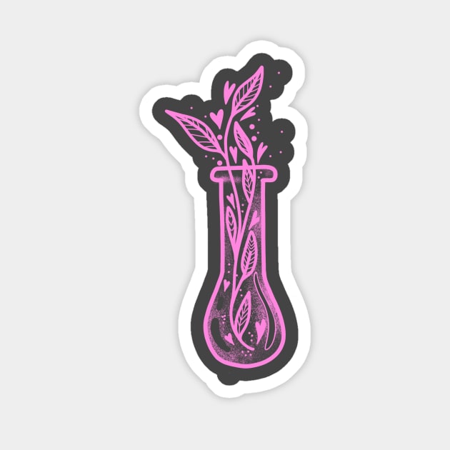 Experiment vile with flowers and hearts potion cute gift - Kawaii ...