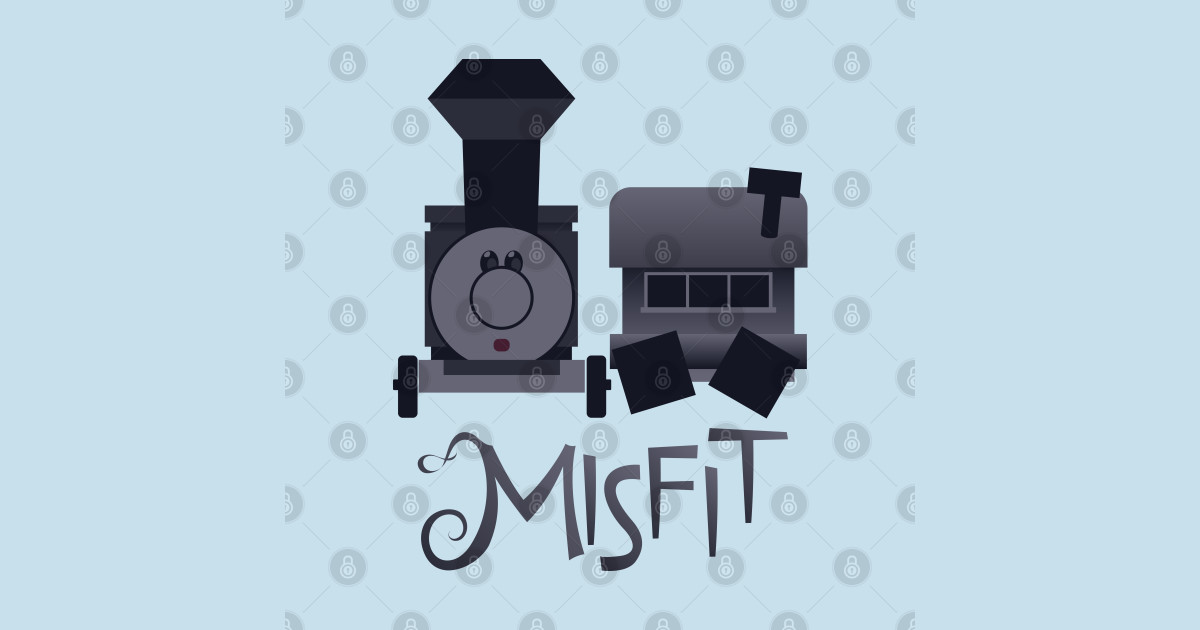 Misfit - Square-Wheeled Caboose Train - Rudolph - T-Shirt | TeePublic