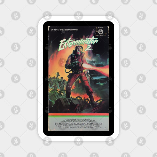 Exterminator 2 VHS cover v3 - Exterminator 2 - Magnet | TeePublic
