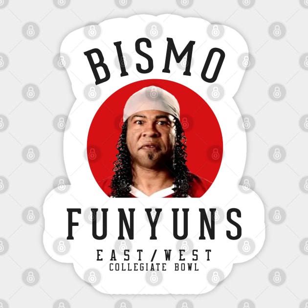 Bismo Funyuns - East / West Collegiate Bowl - Key Peele - Sticker ...
