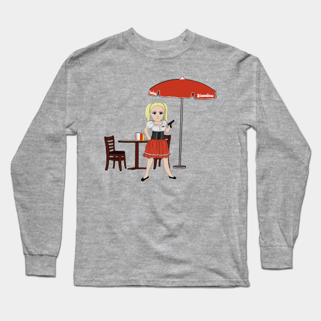 Sarah Walker Wienerlicious - Chuck - Long Sleeve T-Shirt | TeePublic