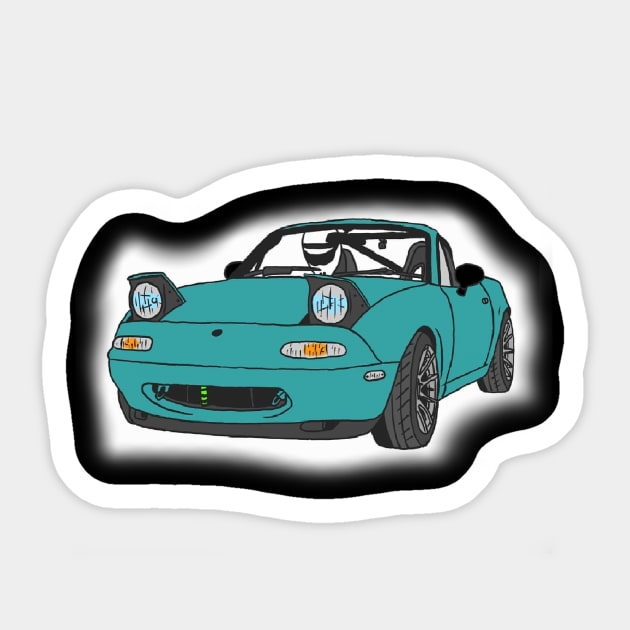 Mazda Miata MX-5 NA - Miata - Sticker | TeePublic