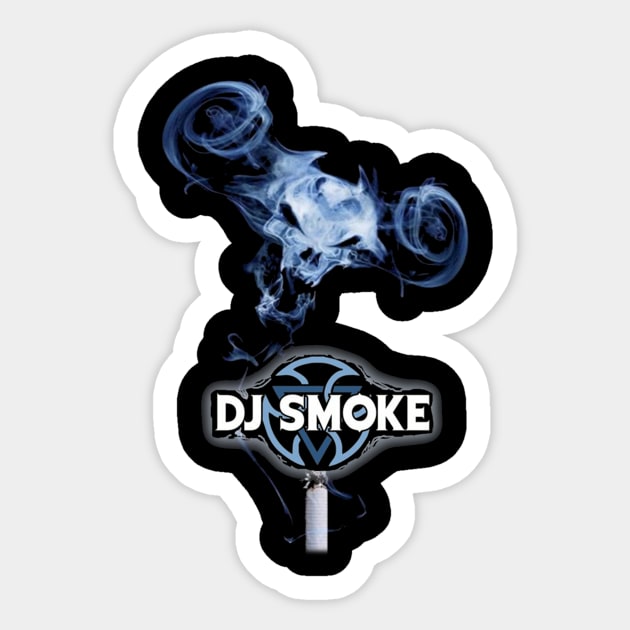 DJ Smoke Skull Art - Dj Skull - Sticker | TeePublic