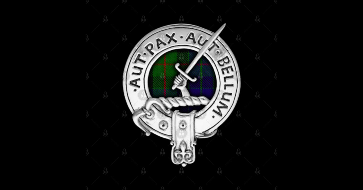 Clan Gunn Crest & Tartan - Clan Gunn - Sticker | TeePublic