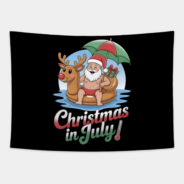 Funny Christmas in July Summer Reindeer Float Xmas - Funny Christmas In ...
