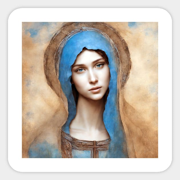 Holy Mary icon - Holy Mary - Sticker | TeePublic