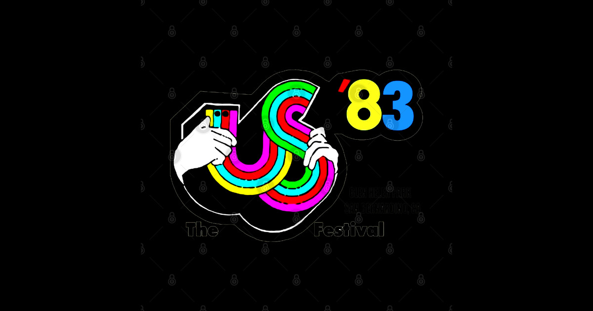 The US '83 Festival 1983 - Us Festival - Sticker | TeePublic