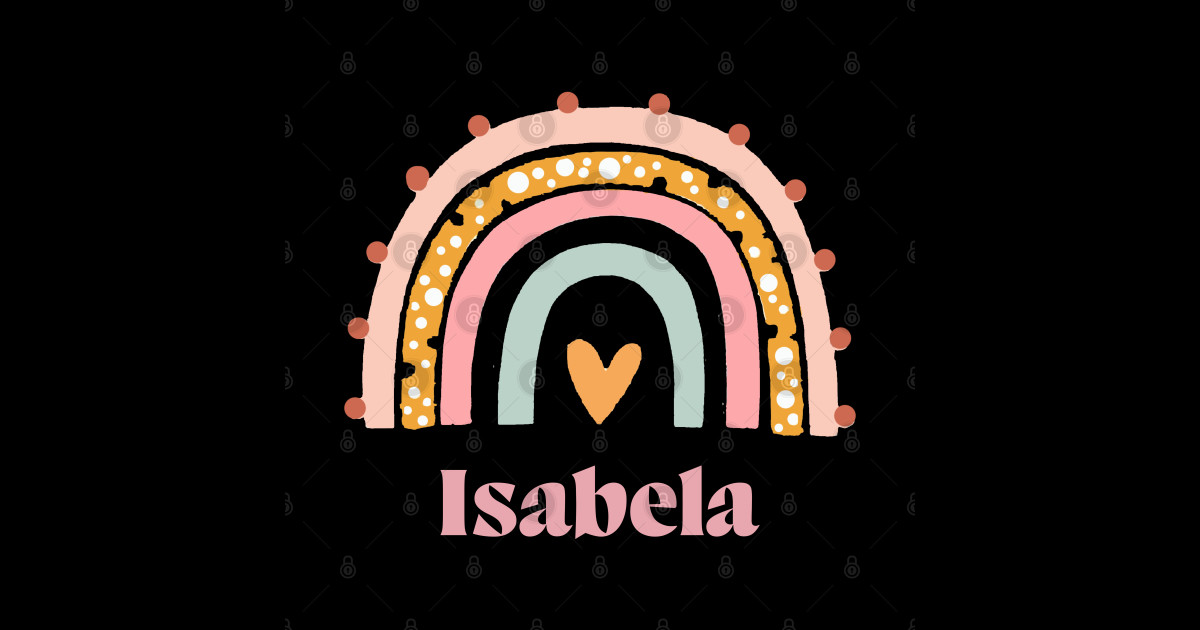 Hand Name Written Of Isabela - Custom Name - Sticker | TeePublic