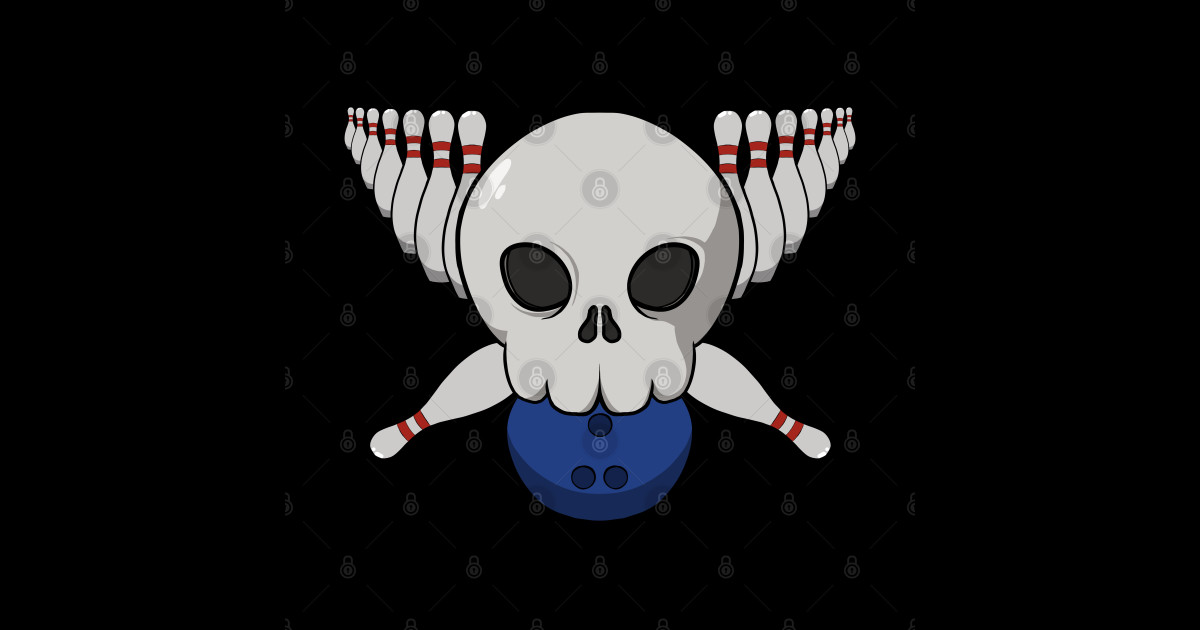 Bowling crew Jolly Roger pirate flag (no caption) - Bowling - Posters ...