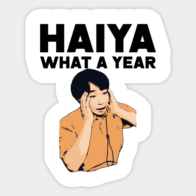 Haiya What A Year Uncle Roger Meme - Uncle Roger - Sticker | TeePublic