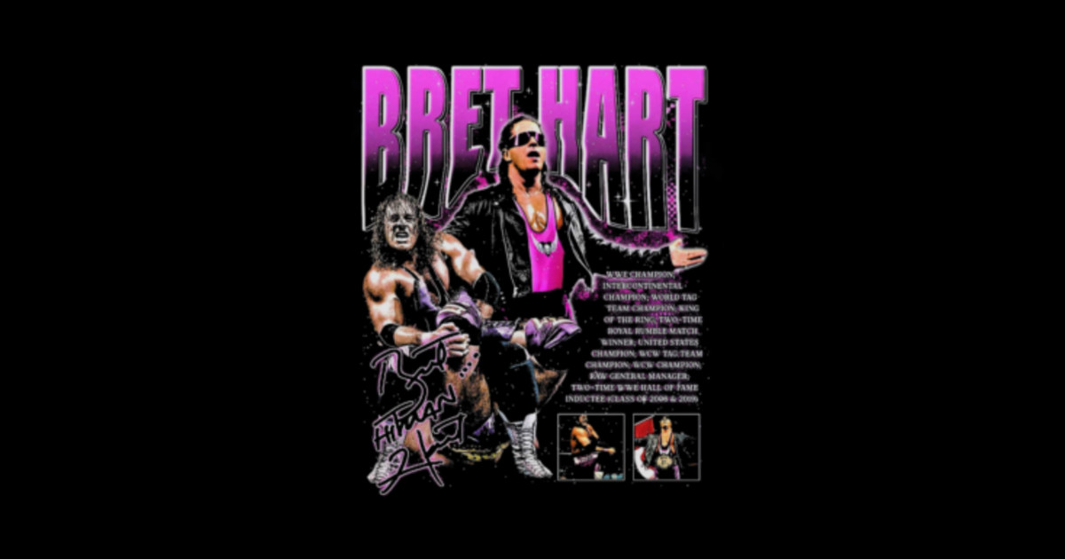 Bret Hart The Moment - Bret Hart - Sticker | TeePublic