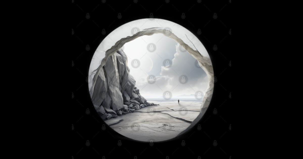 Cave circle - Cave - Sticker | TeePublic