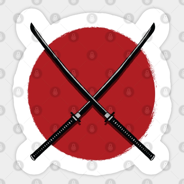 Japanese Samurai Katana - Katana Sword - Sticker | TeePublic