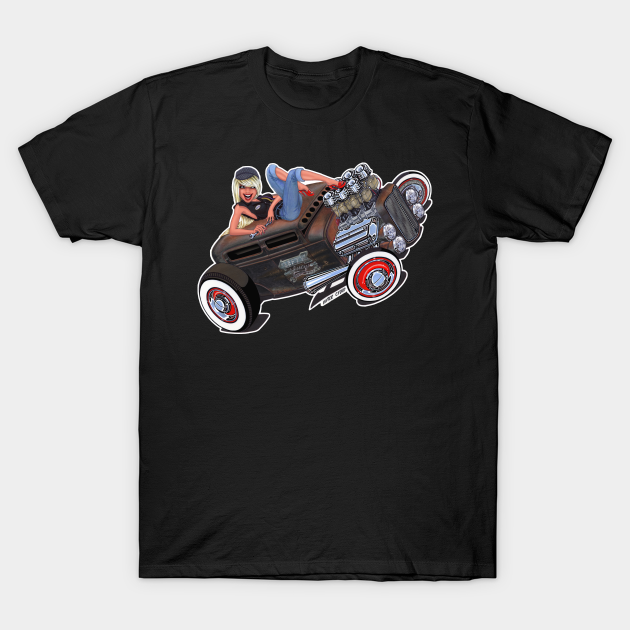 Lefty Lucy Rusty Rat Rod - Rat Rod - T-Shirt | TeePublic