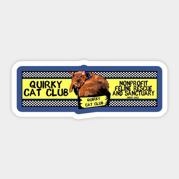 Classic QCC Banner - Cat Rescue - Sticker | TeePublic