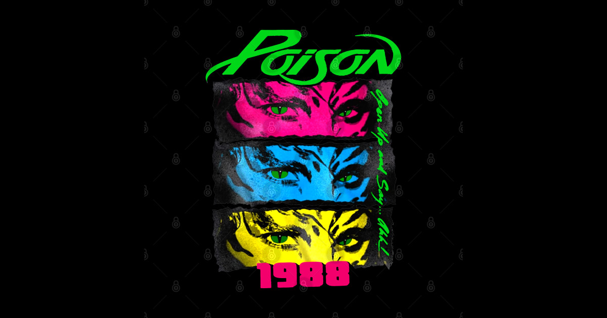 poison 1988 - Poison Band - Sticker | TeePublic