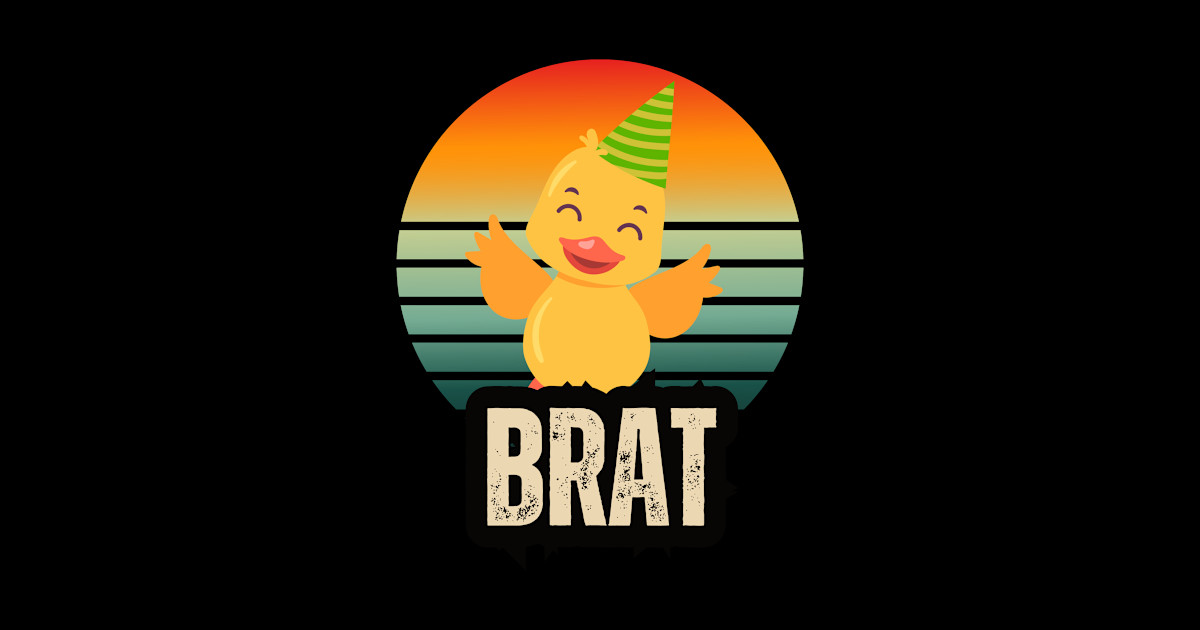 Happy Duck on Brat Album - Brat - Sticker | TeePublic