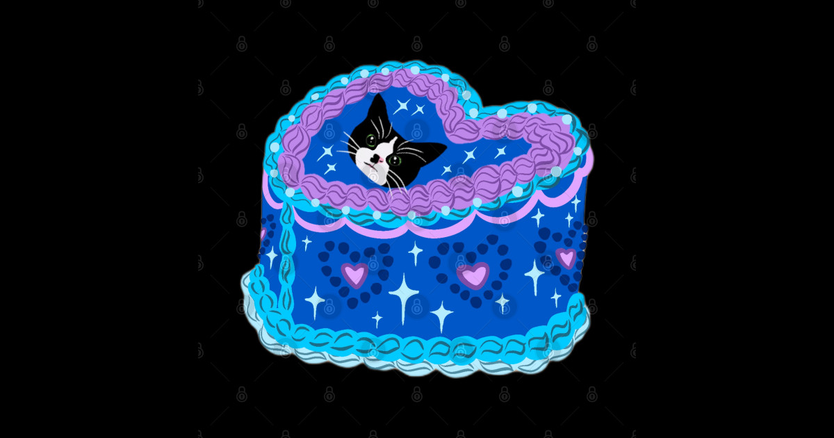 Miss Miku Cake - Miku - Sticker | TeePublic