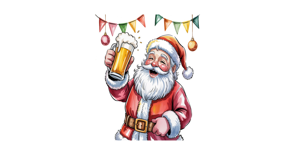 Drunk Santa Claus, Party Alcohol Bad Santa - Drunk Santa Claus Party ...