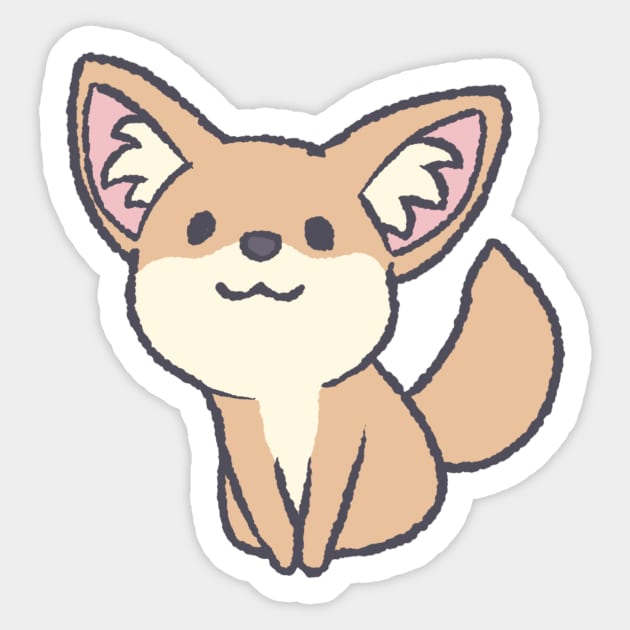 Fennec Fox - Cute - Sticker | TeePublic