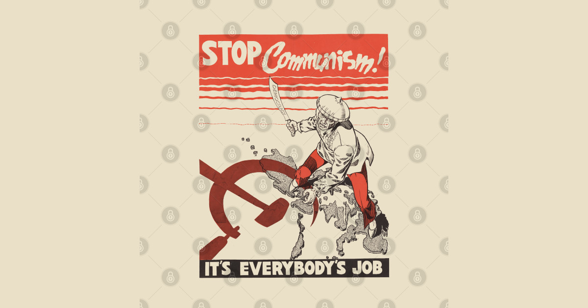 Stop Communism! Vintage - Anti Communism - T-Shirt | TeePublic