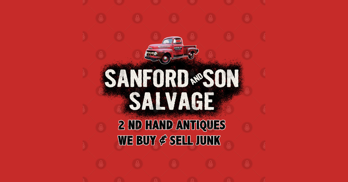 Sanford & Son Salvage Door Panel Sign - Sanford And Son Salvage ...