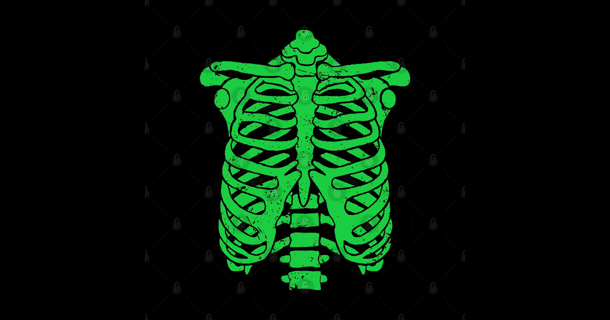 Skeleton Bones Rib Cage Goes to 11 Spinal Tap Nigel Halloween Skull ...