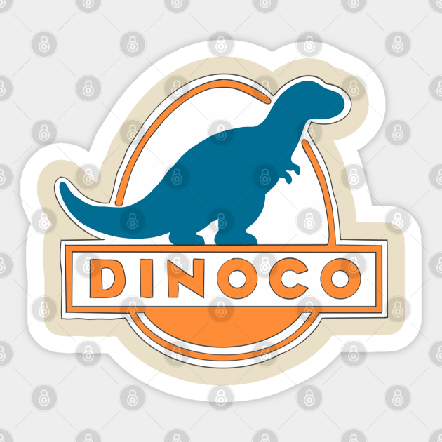 DINOCO - Dinoco Dinosaur Logo - Sticker | TeePublic