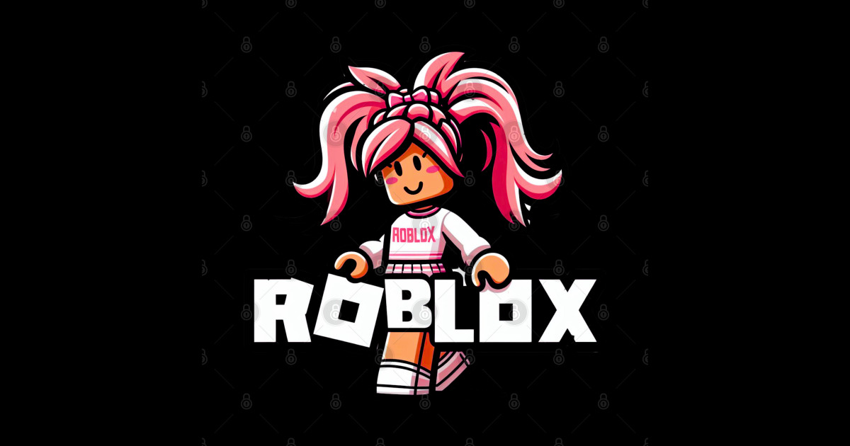 roblox girl - Roblox - Sticker | TeePublic