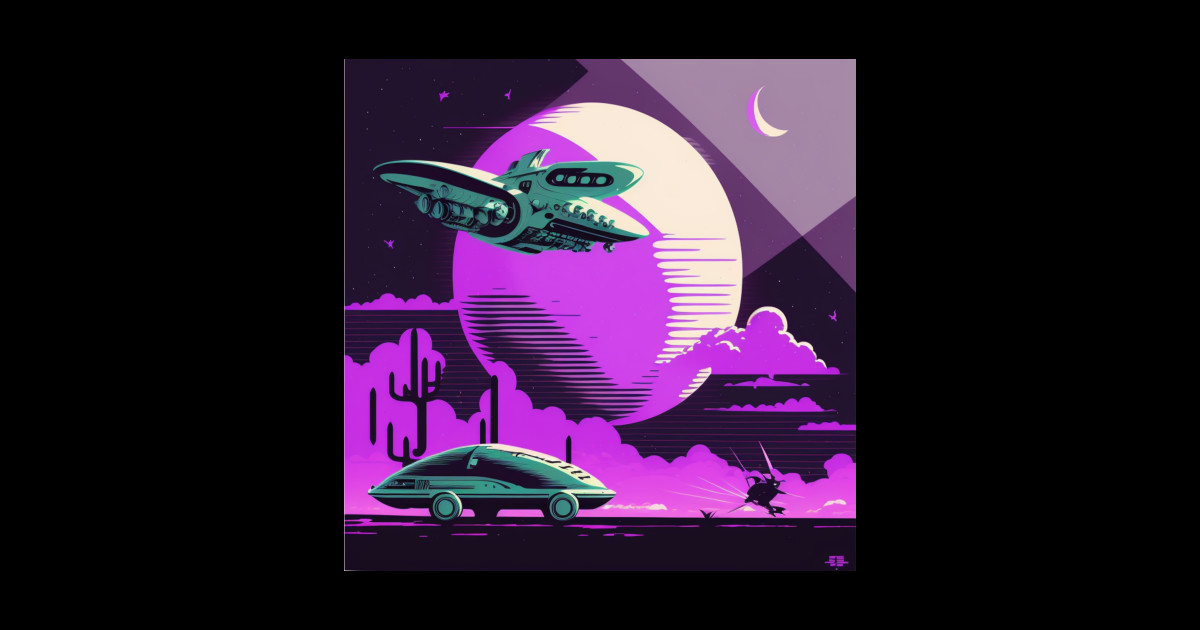 Retro Wave Space - Space - T-Shirt | TeePublic