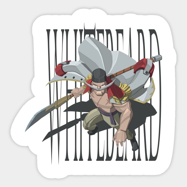 Yonko: Whitebeard - One Piece - Sticker | TeePublic
