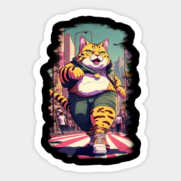 Cute Big Cat - Pet - Sticker | TeePublic
