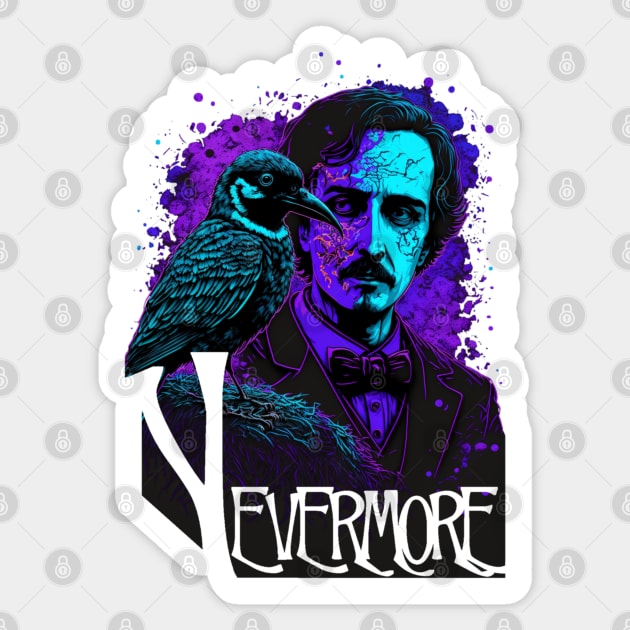 Edgar Allan Poe - Edgar Allan Poe - Sticker | TeePublic