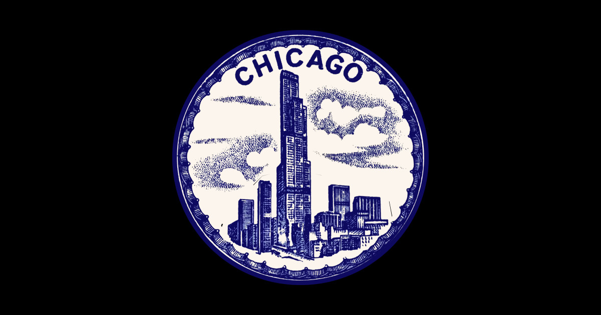 Vintage Style Chicago Decal - Navy Pier - Sticker | TeePublic