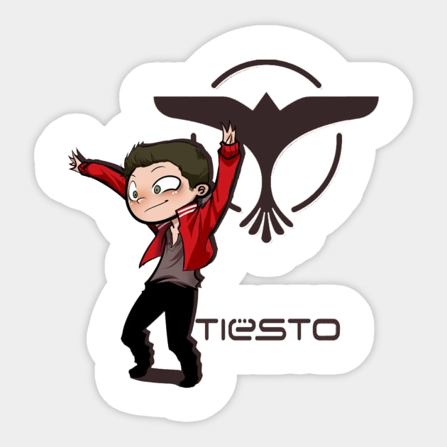 Little Tiesto - Humor - Sticker | TeePublic