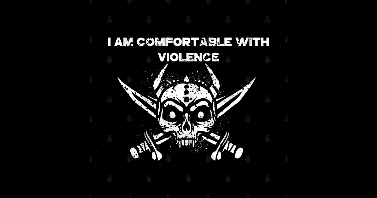 i am comfortable with violence - I Am Comfortable With Violence - Mug ...