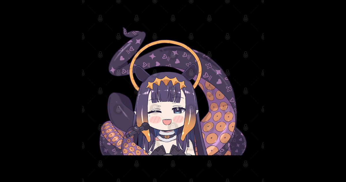 Ninomae Ina'nis Chibi - Youtube - Sticker | TeePublic