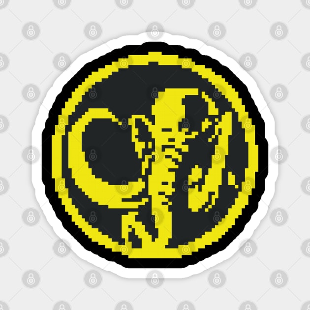 Black Ranger 8 bit pixelart - Black Ranger Pixelart - Magnet | TeePublic