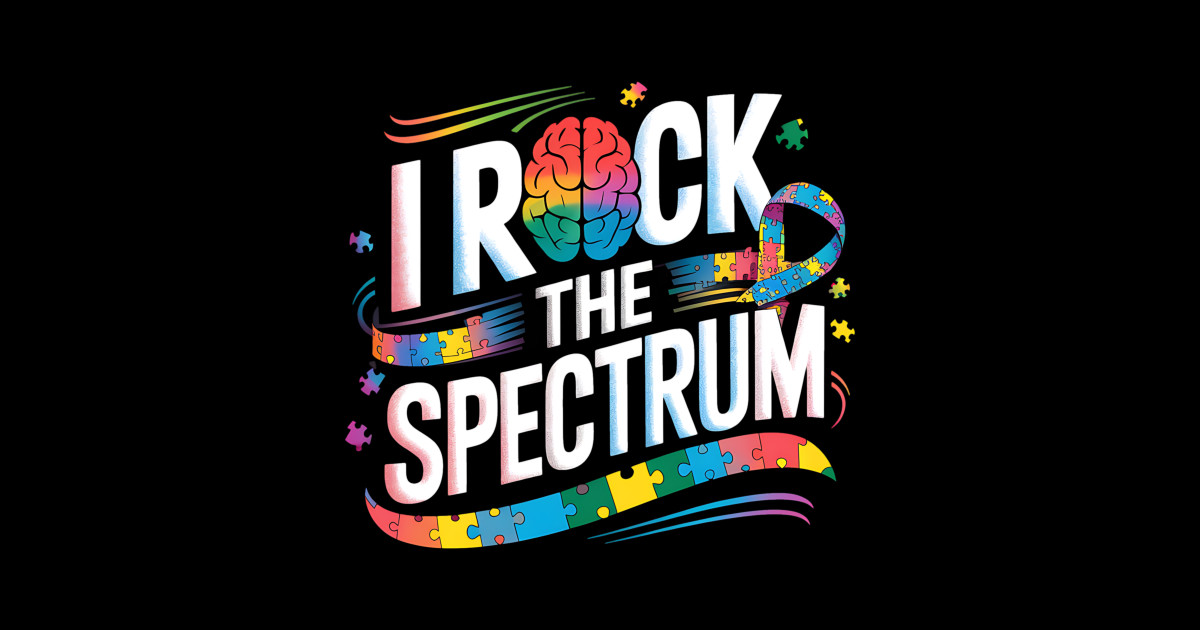 Autism Brain I Rock The Spectrum Awareness - Autism Brain I Rock The ...