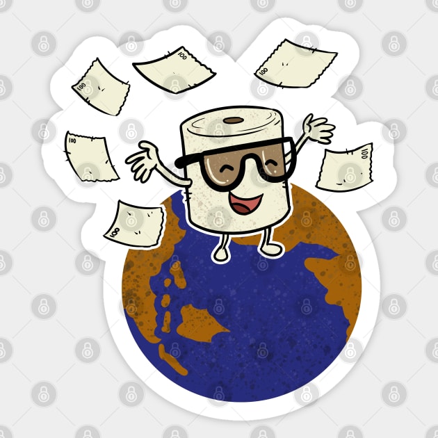 new global currency - Toilet Paper - Sticker | TeePublic