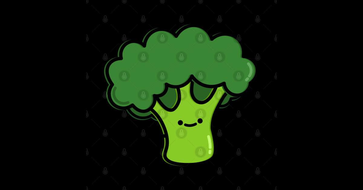 Cute Broccoli - Cute Broccoli - Sticker | TeePublic