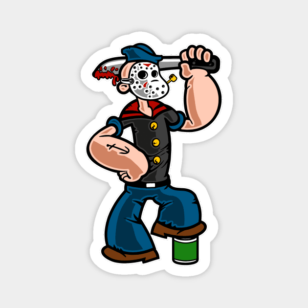 Popeye x Jason Mashup Chibi Art Style //// Spinach-Fueled Slasher ...