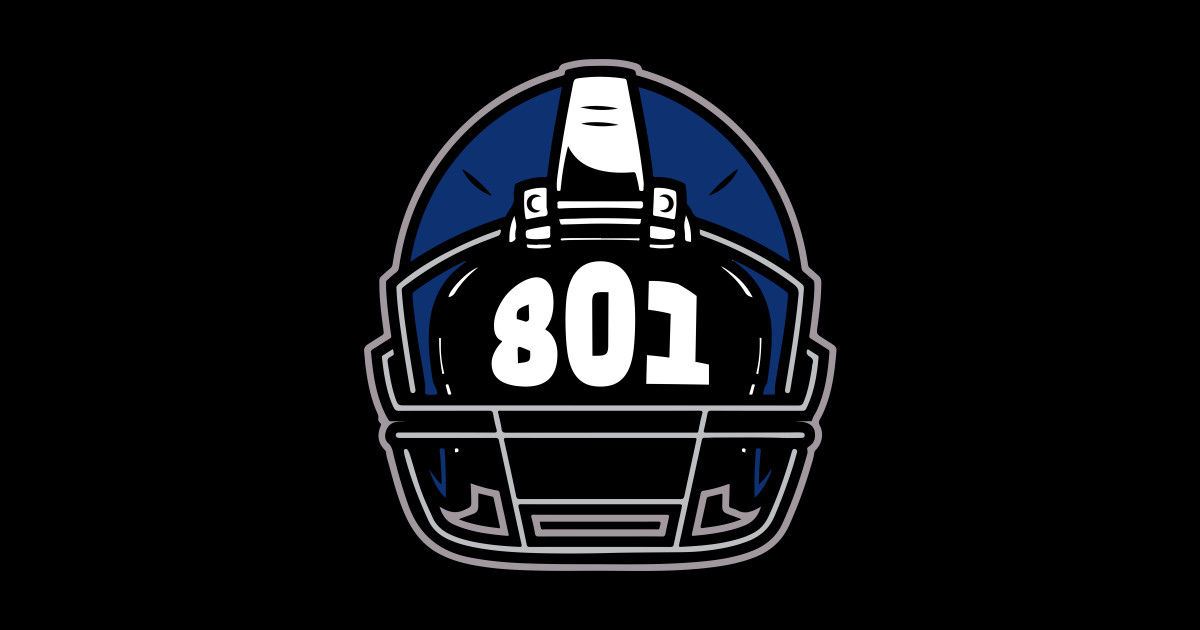 Retro Football Helmet 801 Area Code Provo Utah Football - Provo ...