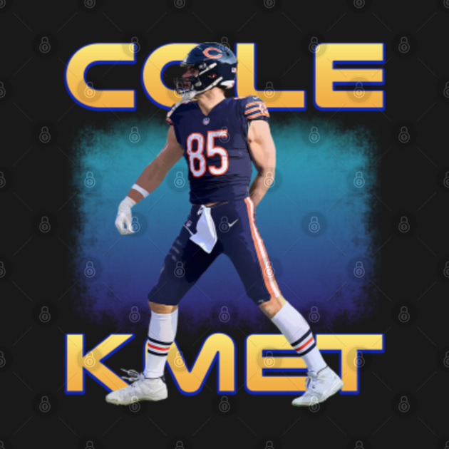 Cole Kmet football Poster Style - Cole Kmet - T-Shirt | TeePublic