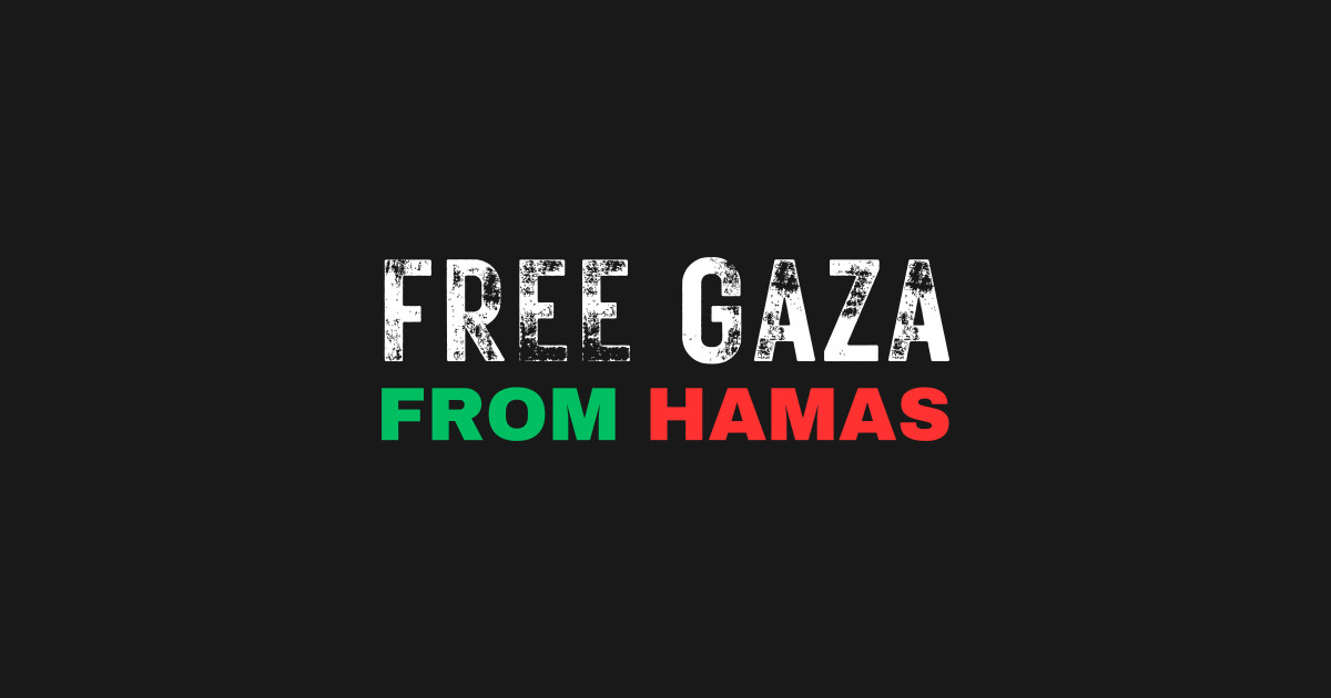 FREE GAZA FROM HAMAS SIMPLE - Free Gaza - T-Shirt | TeePublic