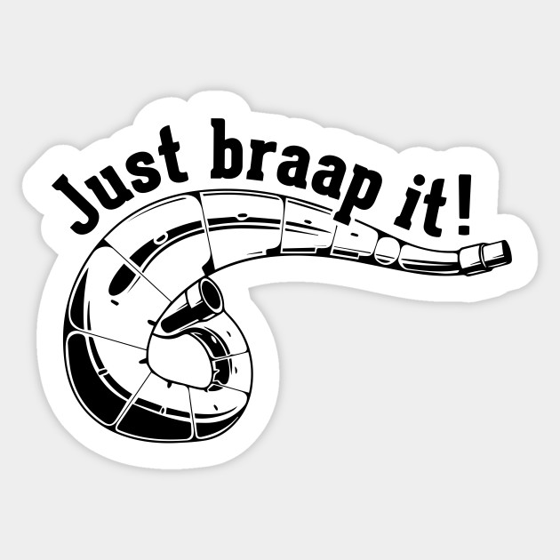 Dirt Bike Braap - 2 Stroke - Sticker | TeePublic