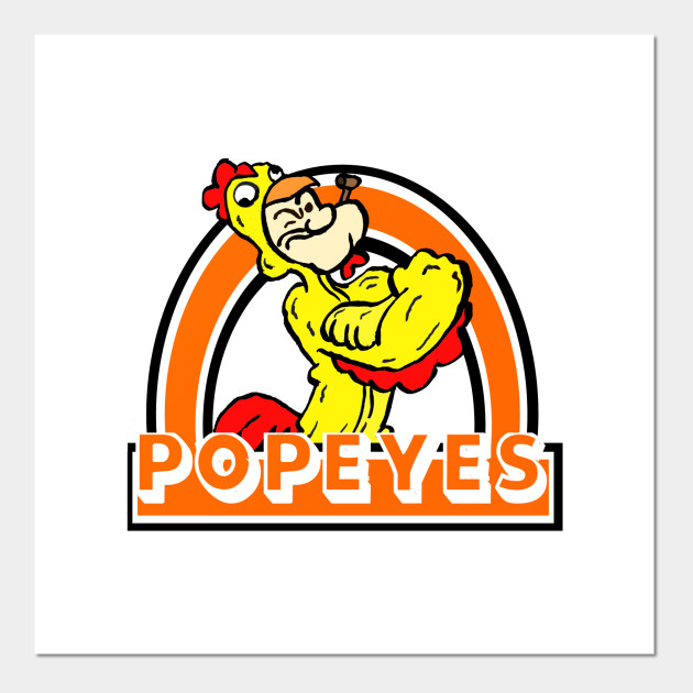 Popeyes chicken - Chickens - Posters and Art Prints | TeePublic